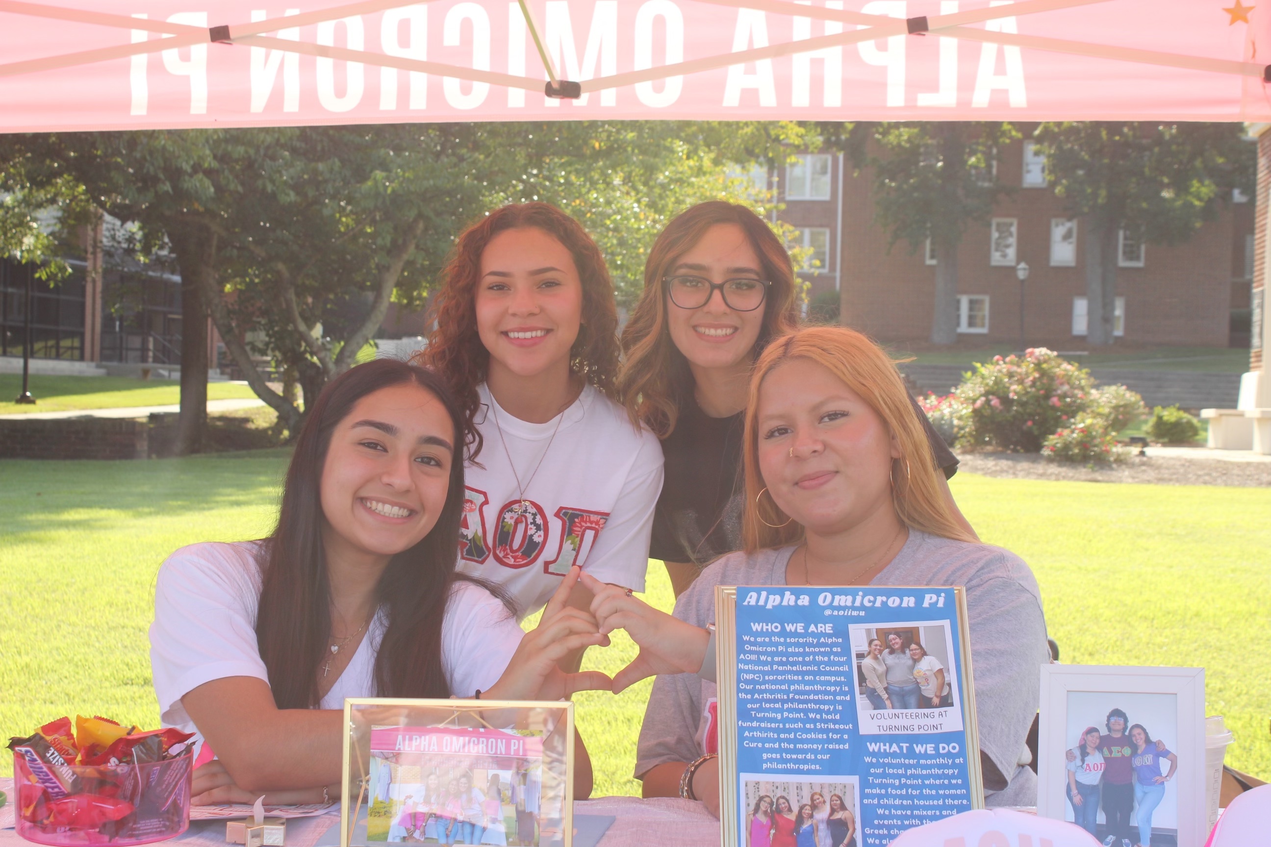 Upstart Alpha Omicron Pi making its presence known on Wingate sorority ...